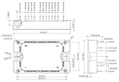 China 1200 volt 254 amp silicon carbide power module MSCSM120SKM11CT3AG for buck chopper power conversion for sale