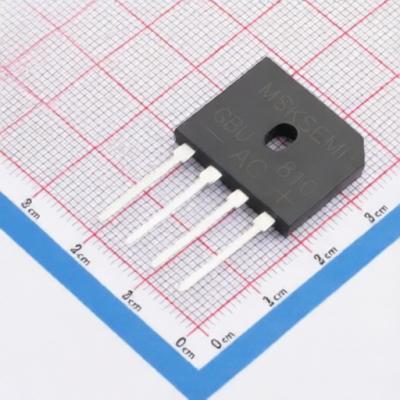 China Compact and Durable Bridge Rectifier MSKSEMI GBU810-MS Suitable for Printed Circuit Board Applications for sale