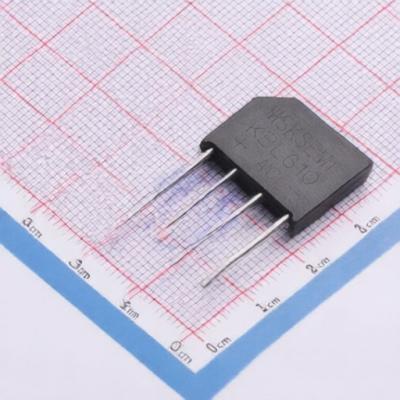 China electronic component MSKSEMI KBL610-MS bridge rectifier with plated leads and UL 94V-0 classification for sale