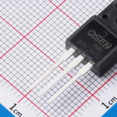 China High Current 500V N Channel MOSFET OSEN OSPF25N50 with 100A Pulsed Drain Current and TO 220F Package for sale