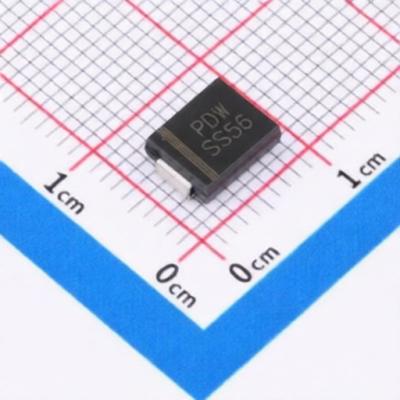 China Surface Mount Schottky Barrier Diode PDW SS56C with 60 Volt Maximum Repetitive Peak Reverse Voltage for sale