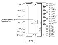China Three phase igbt inverter module onsemi FSBB10CH120DFL with multiple protection features including over current shutdown for sale