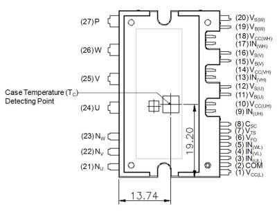China Three phase igbt inverter module onsemi FSBB10CH120DFL with multiple protection features including over current shutdown for sale