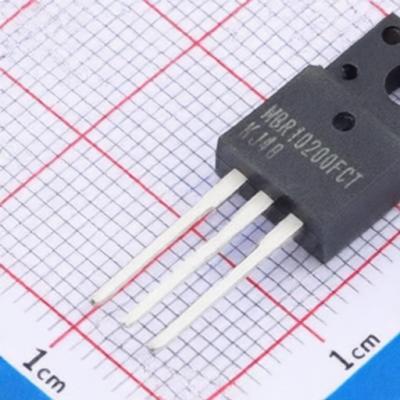 China Schottky Barrier Diode PUOLOP MBR10200FCT for High Frequency Switch Power Supplies and Polarity Protection for sale