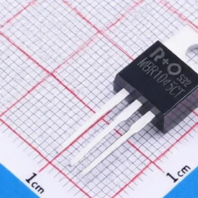 China Schottky Barrier Rectifier R O MBR1045CT Suitable for Free Wheeling and DC DC Converter Applications for sale
