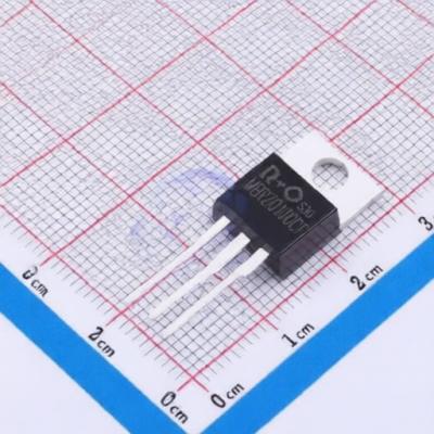 China Schottky Barrier Rectifier R O MBR20100CT Suitable for High Frequency Inverters and DC DC Converters for sale