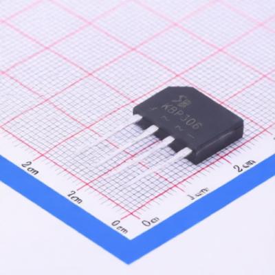 China Glass Passivated Bridge Rectifier Shikues KBP306 with 600V Reverse Voltage and 3A Forward Current for sale