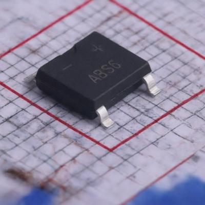 China Surface Mount Glass Passivated Bridge Rectifier Shikues ABS6 with Reverse Voltage 100 to 1000V and Forward Current 0.8A for sale