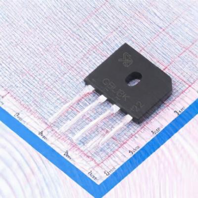 China Glass Passivated Bridge Rectifiers Shikues GBU8K with 8 Ampere Forward Current and Molded Plastic Construction for sale