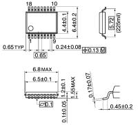China Switching high voltage inductive loads with TOSHIBA TD62783AFG O S EL 8 channel DMOS transistor array for sale