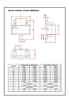 China Compact SOT523 TrenchFET Power MOSFET TWGMC SI2302T for Load Switch and DC DC Converter Applications for sale