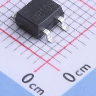 China Glass passivated bridge rectifier UMW MB10S with 0.8 amp current rating and epoxy case surface mount for sale