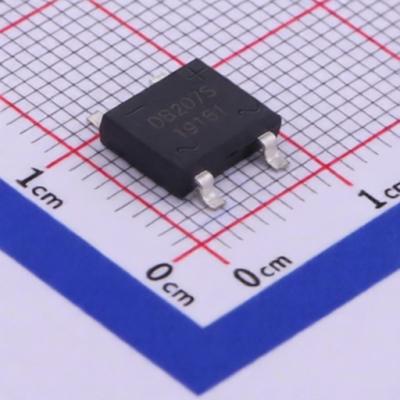 China Single phase glass passivated silicon bridge rectifier SMC DB207S with 1000 volt peak repetitive reverse voltage for sale