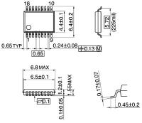 China Switch inductive loads with 8 channel DMOS transistor array TOSHIBA TBD62083AFWG M Z EL featuring clamp diode for sale