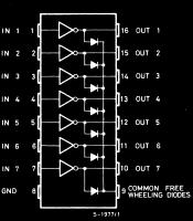 China Seven channel Darlington array ST ULQ2004A designed for driving LED displays filament lamps and thermal print heads for sale