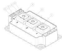 China Wolfspeed CAS175M12BM3 175 Amp Silicon Carbide Module with Industry Standard 62 Millimeter Footprint for sale