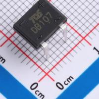 China Plastic Encapsulated Bridge Rectifier TOS DB107 with Glass Passivated Chips and Surge Current Capacity for sale