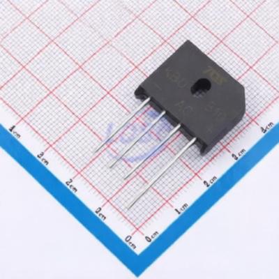 China Plastic Encapsulated Bridge Rectifier TOS KBU810 with 1000 Volt Maximum RMS Voltage and RoHS Compliance for sale