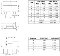 China PNP Small Signal Transistor Taiwan Semiconductor BC857B RFG Ideal for Power Supply and Lighting Applications for sale
