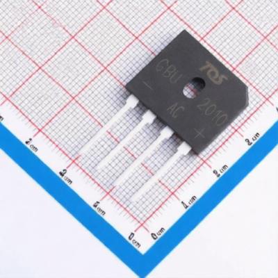 China High Surge Current Bridge Rectifier TOS GBU2010 with RoHS Compliance and UL 94V 0 Flammability Rating for sale