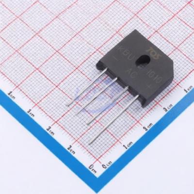 China Plastic Encapsulated Bridge Rectifier TOS KBU1010 with RoHS Compliance and Solderable per MIL STD 750 for sale