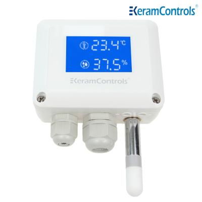 China 4-20mA LCD Display Temp Humidity Transmitter For Greenhouse for sale