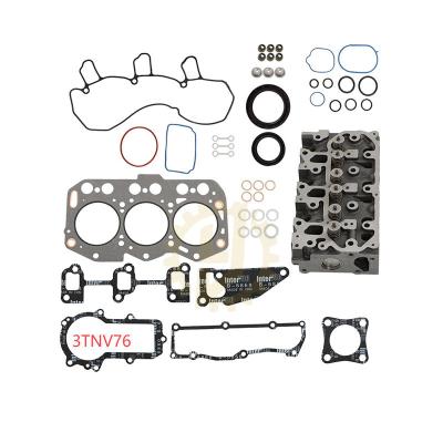 China 3TNV76 Engine Overhaul Gasket Kit With Cylinder Head for Yanmar 3TNV76 Engine Rebuild Kit Cylinder Head Assy Engine Repair Parts for sale