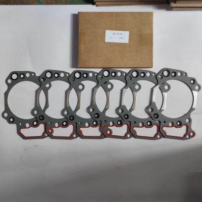 China Cylinder Head Gasket Set 6D125-N For Komatsu 6D125 Diesel Engine for sale