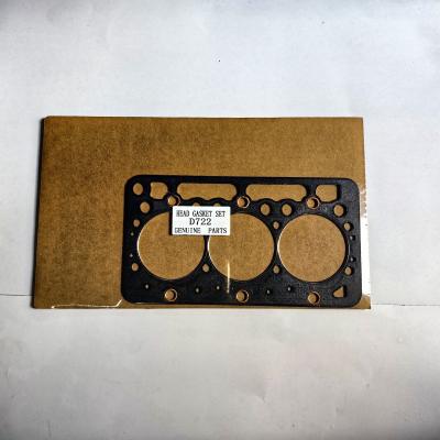 China High quality cylinder head gasket compatible with Kubota D722 diesel engine for sale
