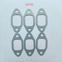 China 6D102 Exhaust Manifold Gasket Set 6732‑11‑5410 For Komatsu 6D102 Diesel Engine for sale