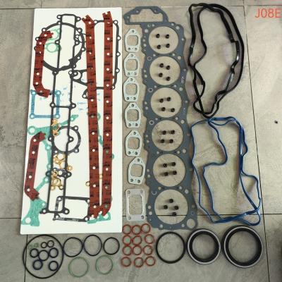 China Full Engine Overhaul Gasket Kit Hino J08E Diesel Engine Rebuild Set for sale
