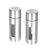 China Cylindrical Stainless steel Condiment bottle SHKT-9207-08,Glass and Stainless steel for sale