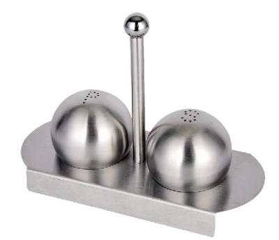 China Globular Condiment bottle set SHKT-9205,Glass and Stainless steel for sale