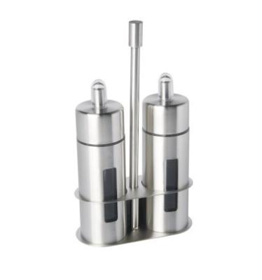 China 2Pcs Oil Condiment bottle set SHKT-9201,Stainless steel seasoning bottle for sale