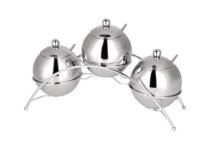 China 3Pcs Sugar cup set SHKT-9206,Stainless steel seasoning bottle for sale