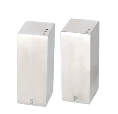 China 2Pcs Square Condiment bottle set SHKT-9209,Stainless steel seasoning bottle for sale