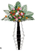 China Bamboo Stainless steel flower vase SHKT-4014,metal vase for sale