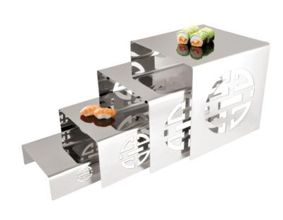 China Engraving Stainless steel buffet display stand SHKT-7024,metal buffet for sale
