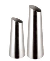 China Oblique Stainless steel flower vase SHKT-4110-11,metal vase for sale