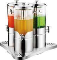 China Stainless steel juice dispenser for three tank for sale