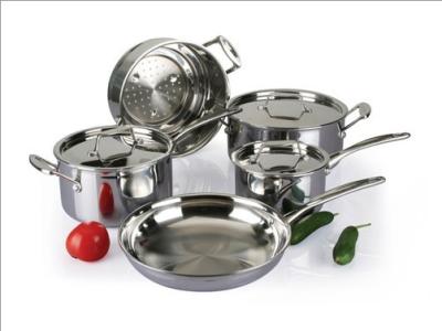 China 5Pcs 3-ply stainless steel cookware set SHCY-3009 for sale