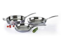 China 3Pcs 3-ply stainless steel cookware set SHCY-3011 for sale