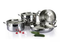 China 4Pcs 3-ply stainless steel cookware set SHCY-3012 for sale