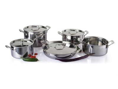 China 5Pcs 3-ply stainless steel cookware set SHCY-3014 for sale