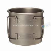 China Titanium camping water cup/backpacking cookware cup/capacity 450ml for sale
