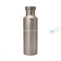 China Titanium backpacking water bottle /Camping water cup with lid for sale