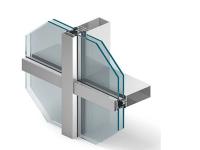 China Class A Fireproof Unitized Curtain Wall 1.2mm Aluminum Anodized Sliding 6mm Glass for sale