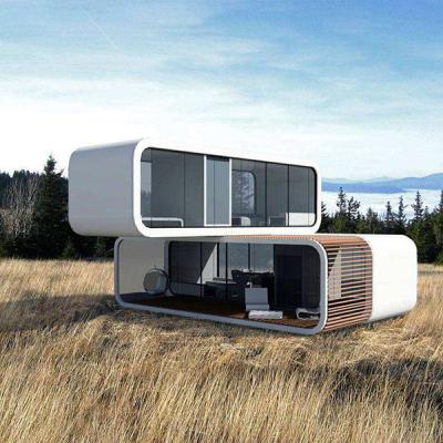 China SHANEOK E70 Luxury Prefabricated Apple Cabin House 11.5m x 2.15m Insulated Tempered Glass Room for sale