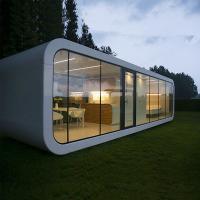 China SHANEOK E70 Luxury Prefabricated Apple Cabin House 11.5m x 2.15m Insulated Tempered Glass Room for sale