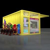 China Yellow Star Detachable Container Commercial Supermarket for sale